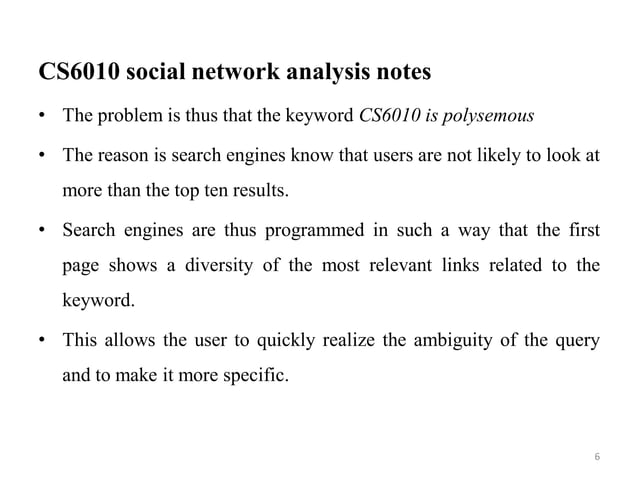 CS6010 Social Network Analysis Unit I | PDF