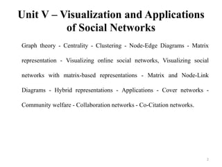 CS6010 Social Network Analysis Unit V | PDF