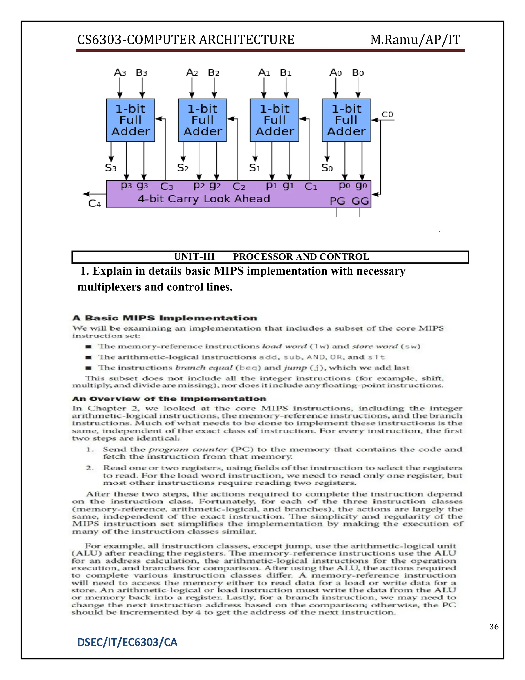 computer system organization and architecture | PDF