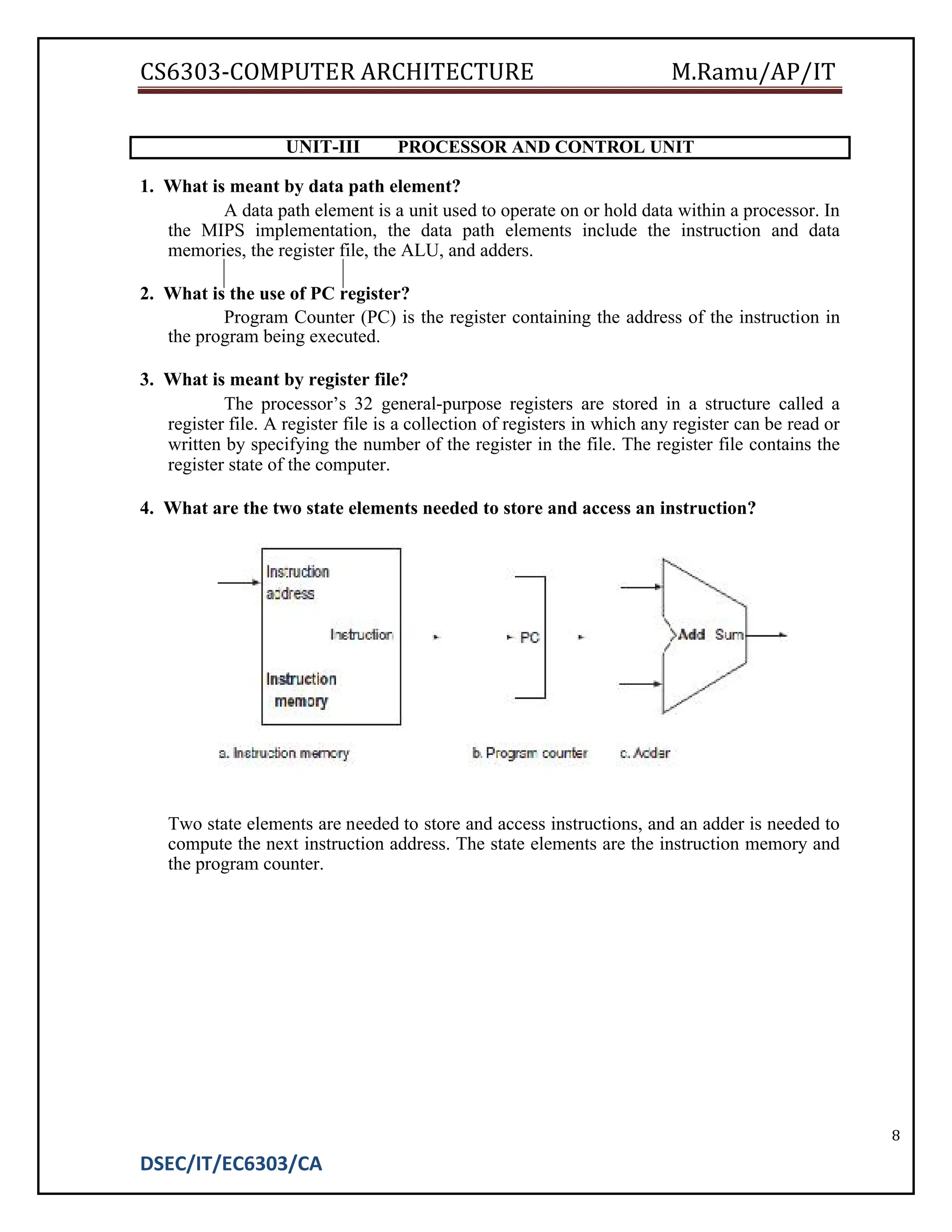 computer system organization and architecture | PDF