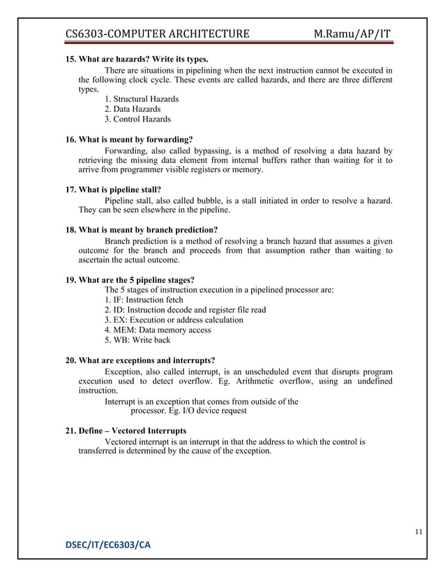 computer system organization and architecture | PDF