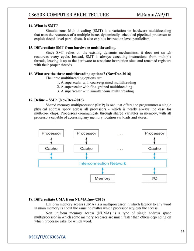 computer system organization and architecture | PDF