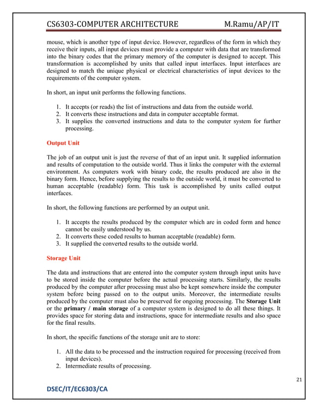 computer system organization and architecture | PDF