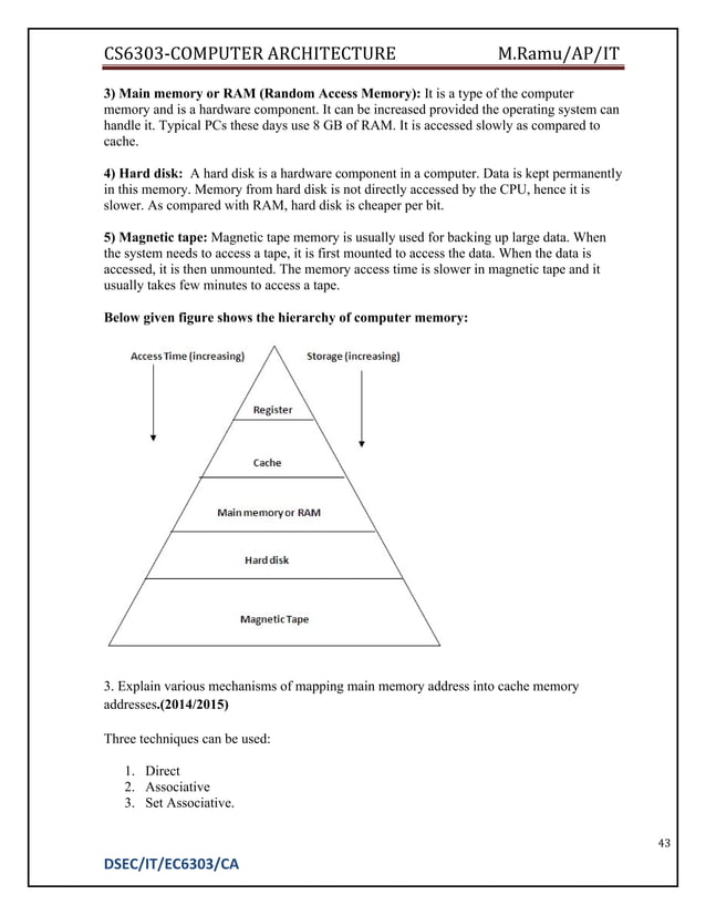 computer system organization and architecture | PDF