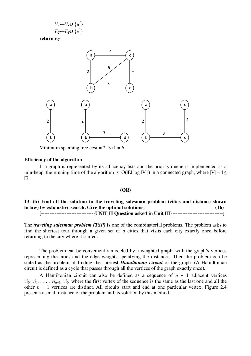 Cs6402 Design And Analysis Of Algorithms May June 2016 Answer Key