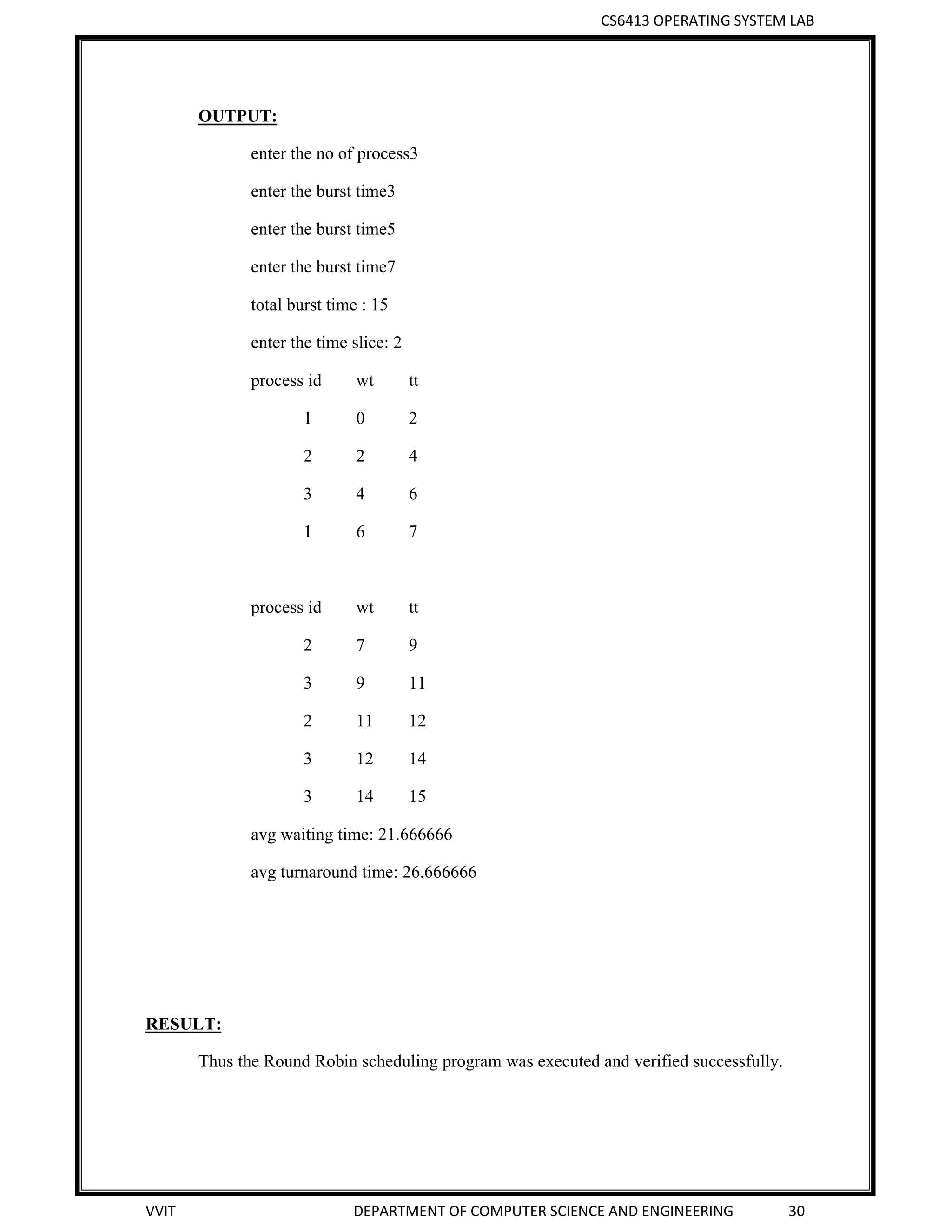 Cs6413 operating-systems-laboratory | PDF