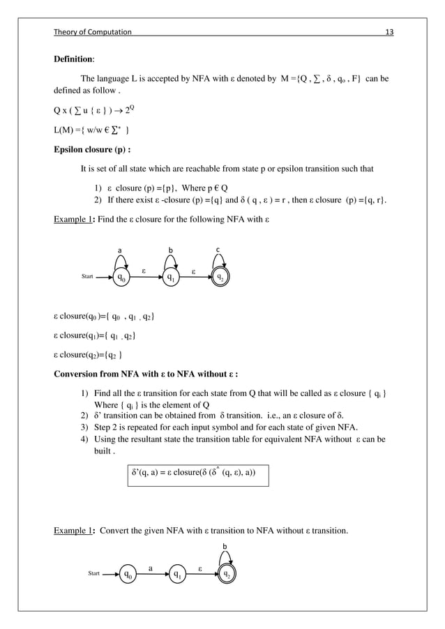 Cs6503 theory of computation book notes | PDF Cs6503 theory of computation book notes | PDF