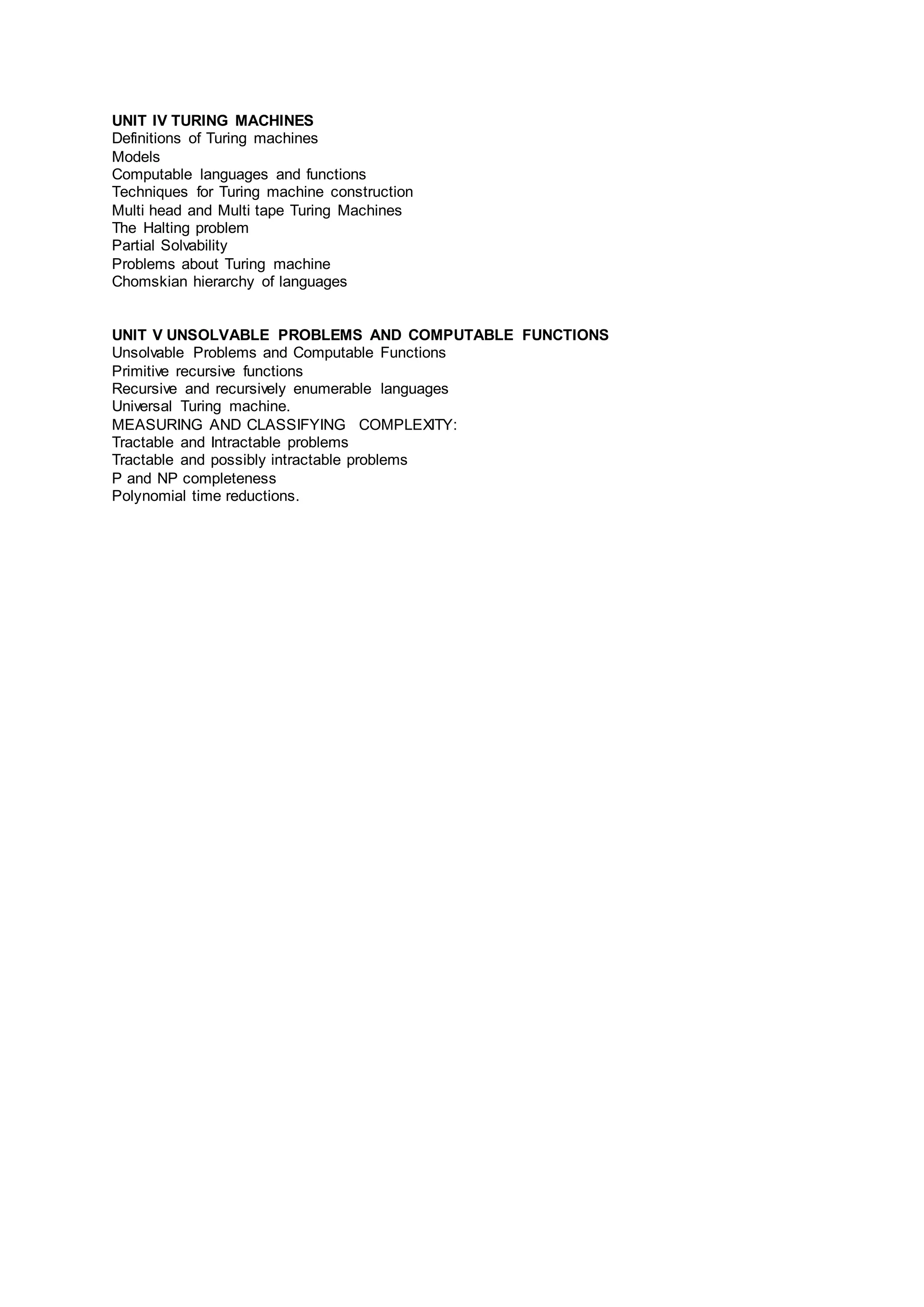 Cs6503 Theory Of Computation Syllabus Docx Programming Languages Computing