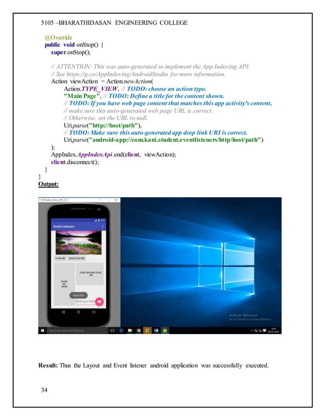 Cs 6611 mad lab manual | PDF