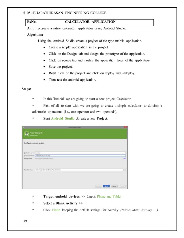 Cs 6611 mad lab manual | DOCX