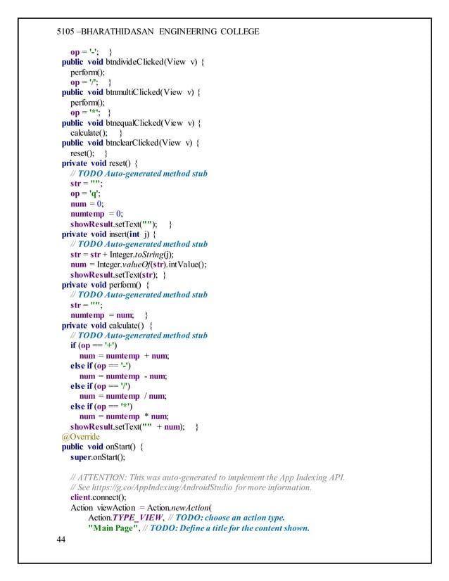 Cs 6611 mad lab manual | DOCX