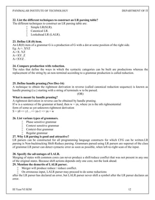 Cs6660 compiler design | PDF