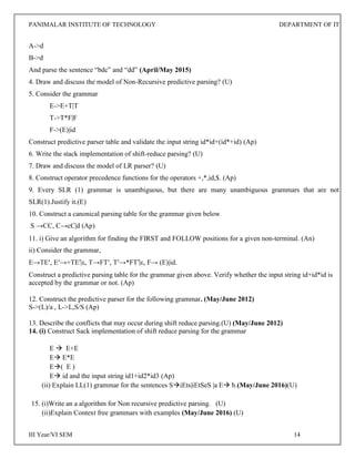 Cs6660 compiler design | PDF