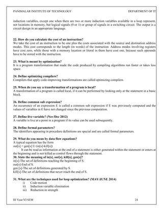 Cs6660 compiler design | PDF