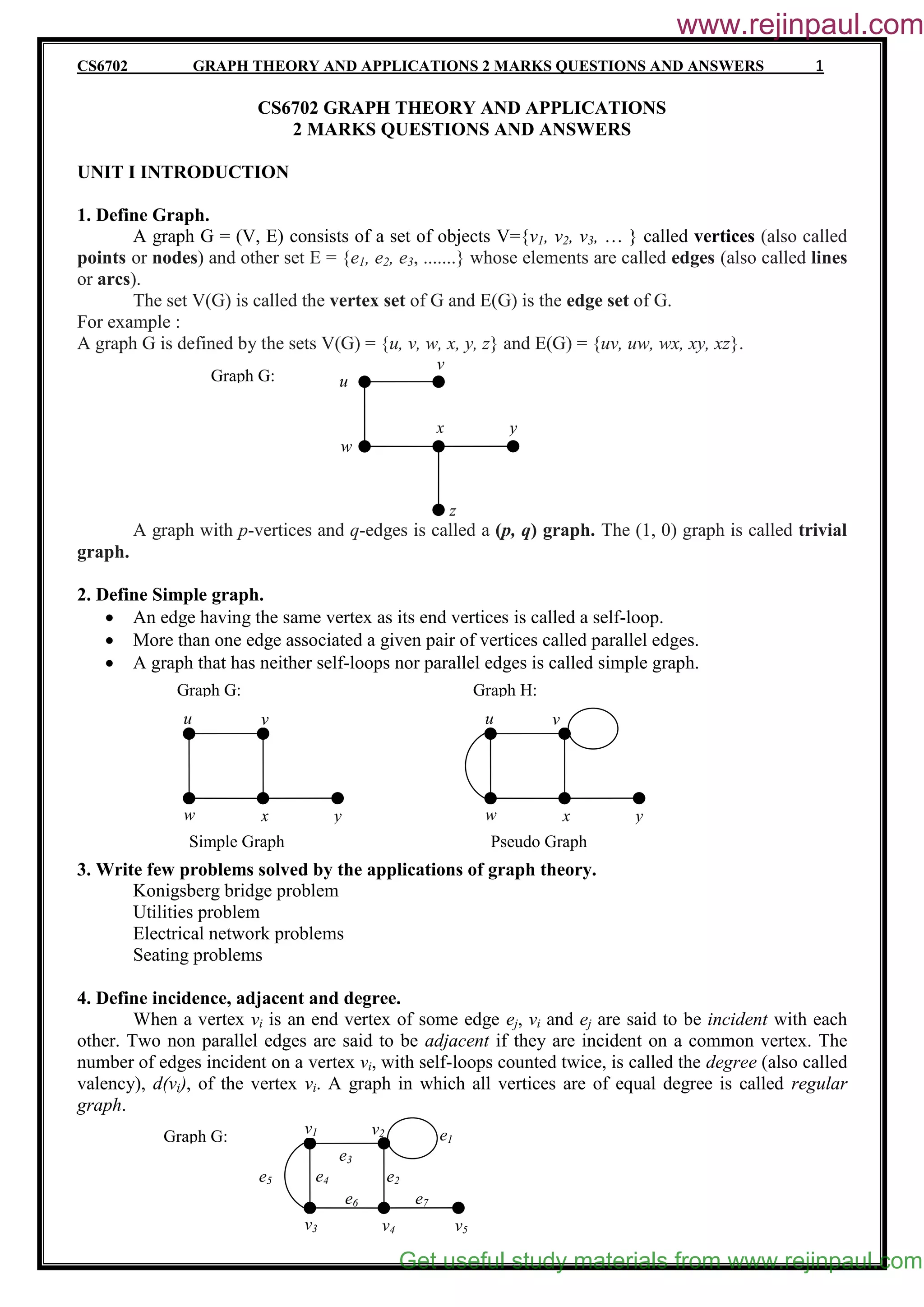 Cs6702 2marks rejinpaul | PDF