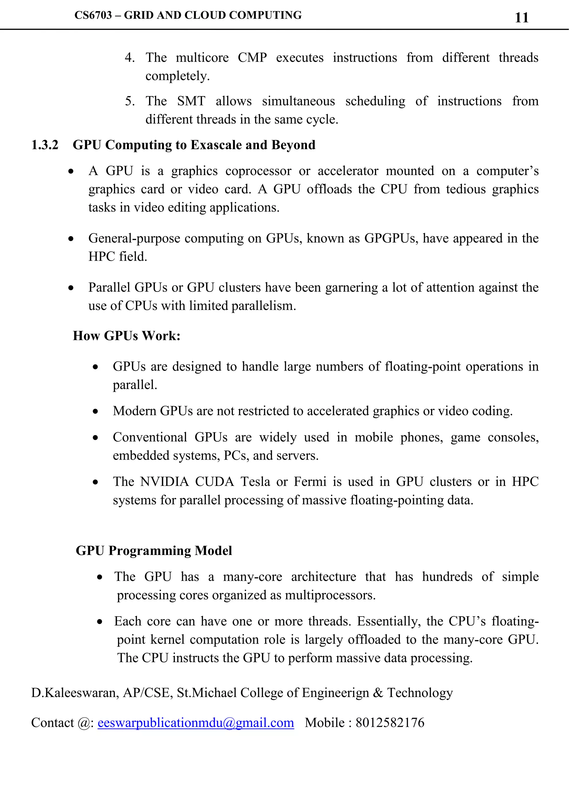 Cs6703 grid and cloud computing book | PDF | Computing | Technology & Computing
