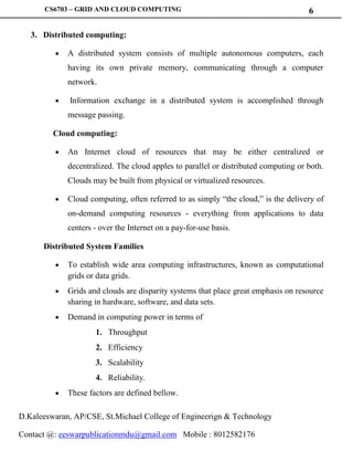 Cs6703 grid and cloud computing book | PDF