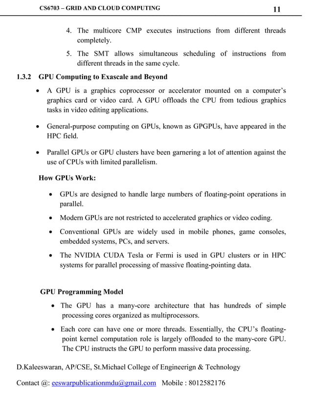 Cs6703 grid and cloud computing book | PDF | Computing | Technology & Computing
