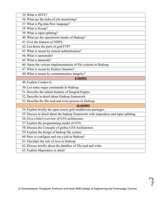 Cs6703 grid and cloud computing unit 4 questions | PDF