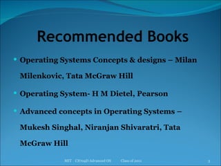 Advanced Operating System- Introduction | PPT