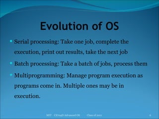 Advanced Operating System- Introduction | PPT