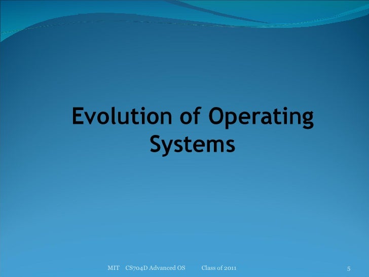 Advanced Operating System- Introduction