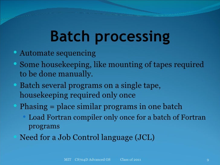 Serial processing operating system - findpasa