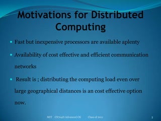 Cs 704 d set4distributedcomputing-1funda | PPT