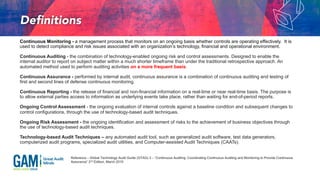 CS 8-5_Audit and Control of Continuous Monitoring Programs and ...