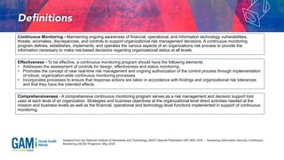 CS 8-5_Audit and Control of Continuous Monitoring Programs and ...