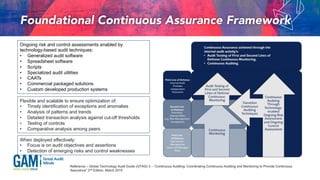 IIA GAM CS 8-5: Audit and Control of Continuous Monitoring Programs and ...
