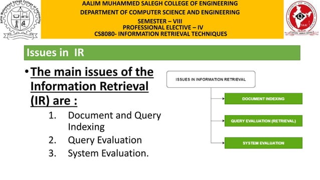 CS8080 INFORMATION RETRIEVAL TECHNIQUES - IRT - UNIT - I PPT IN PDF | PDF | Search | Internet