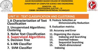 CS8080_IRT_UNIT - III T4 SUPERVISED ALGORITHMS.pdf