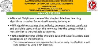 CS8080_IRT_UNIT - III T6 K-NN CLASSIFIER.pdf