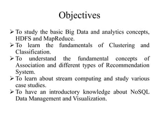 CS8091_BDA_Unit_I_Analytical_Architecture | PPT