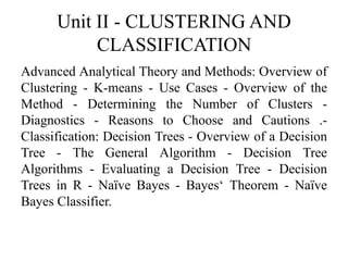 CS8091_BDA_Unit_II_Clustering | PPT