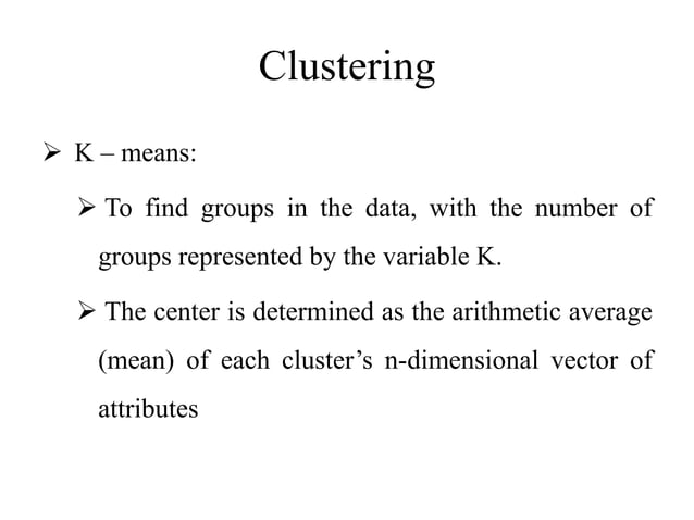 CS8091_BDA_Unit_II_Clustering | PPT