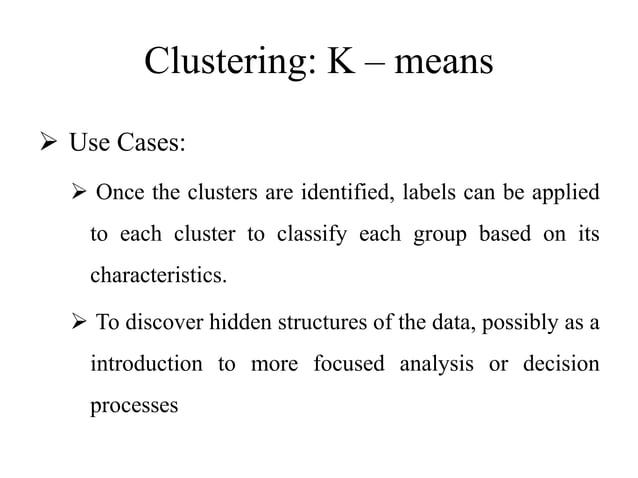 CS8091_BDA_Unit_II_Clustering | PPT