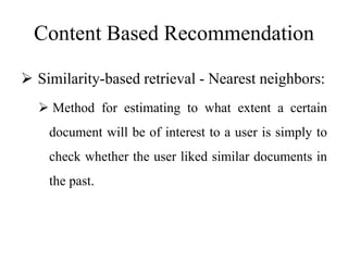CS8091_BDA_Unit_III_Content_Based_Recommendation | PPT
