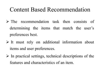 CS8091_BDA_Unit_III_Content_Based_Recommendation | PPT