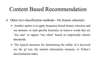 CS8091_BDA_Unit_III_Content_Based_Recommendation | PPT