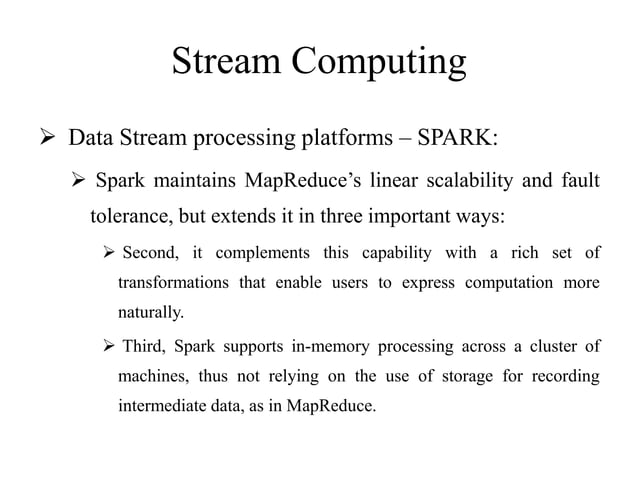 CS8091_BDA_Unit_IV_Stream_Computing | PPT