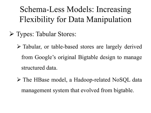 CS8091_BDA_Unit_V_NoSQL | PPT