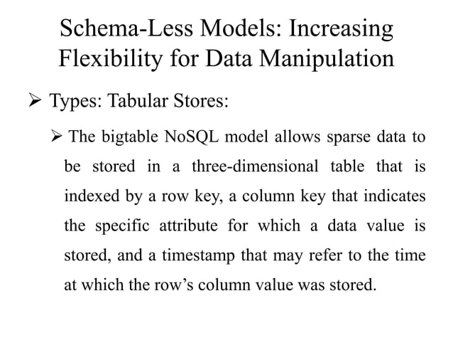 CS8091_BDA_Unit_V_NoSQL | PPT