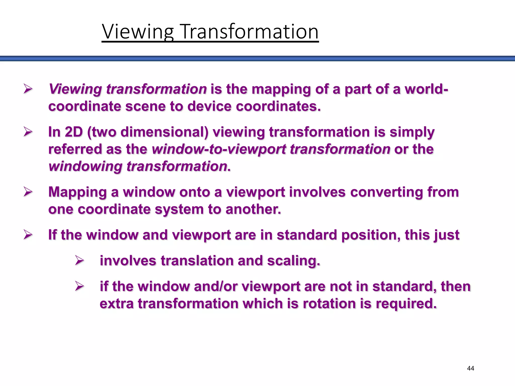 Cs8092 computer graphics and multimedia unit 2 | PPT | 3-D Graphics ...