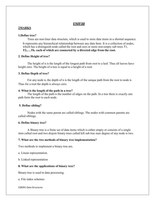 CS8391-DATA-STRUCTURES.pdf | Programming Languages | Computing