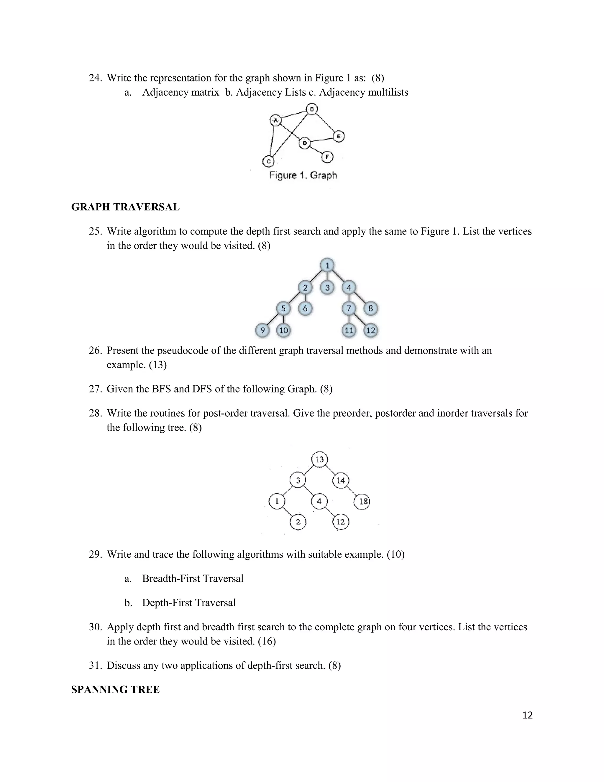 CS8391 Data Structures Part B Questions Anna University | DOC