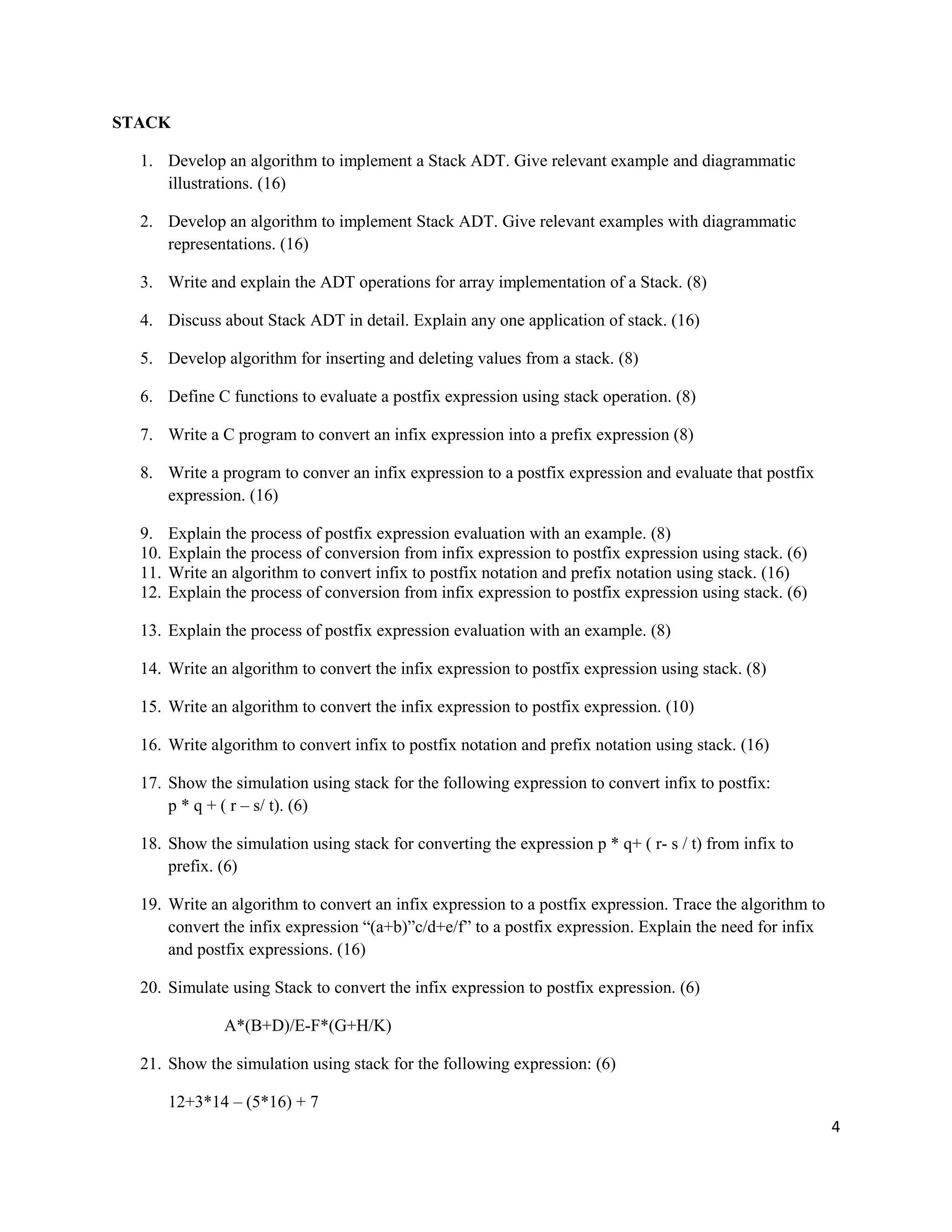 CS8391 Data Structures Part B Questions Anna University | DOC