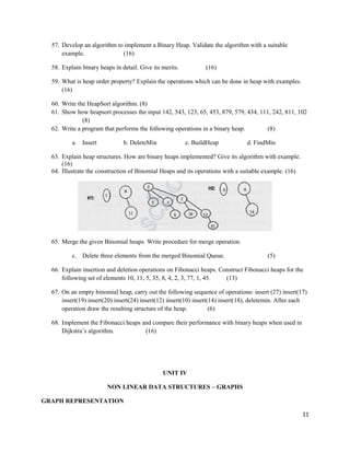 CS8391 Data Structures Part B Questions Anna University | DOC