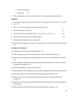 CS8391 Data Structures Part B Questions Anna University | DOC